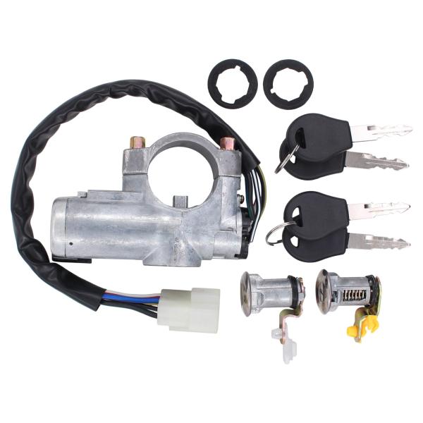 商品名: MOTOKU イグニッションスイッチシリンダーと左右ドアロックシリンダーキット キー付き 日産 D21 1987-1994 パスファインダー 1987-1995用 MOTOKU Ignition Switch Cylinder a...