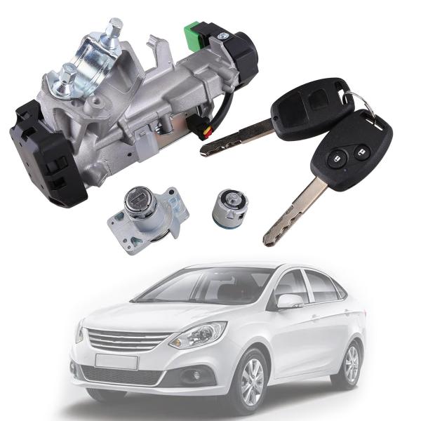 商品名:  Vorally 06350-SWN-011 Ignition Switch Cylinder Front Left Door Lock Cylinder with 2 Keys(Chip PH46) Assembly Compa...