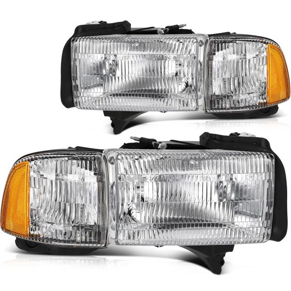 商品名:  LBRST Headlight Assembly for Dodge Ram 1500 1994-2001 for Dodge Ram 2500 1994-2002 for Dodge Ram 3500 1994-2002 Ch...