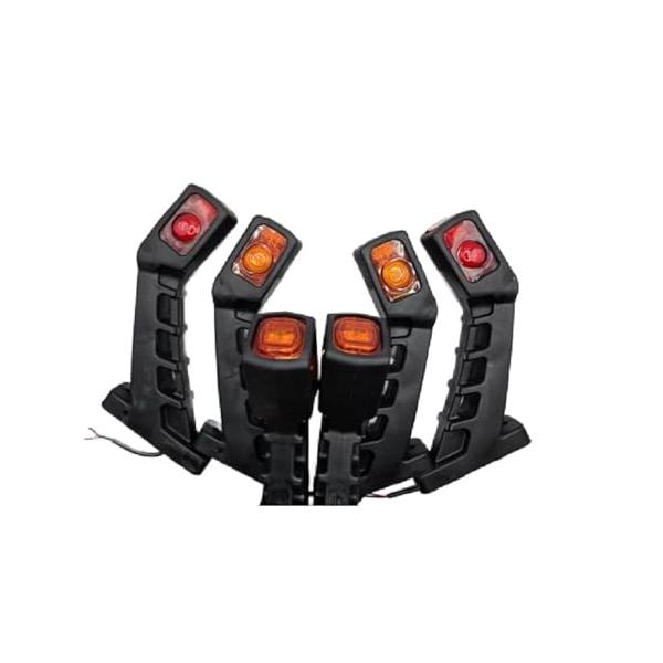 商品名: LED EdgeMarker スクエアスタイル トレーラー&amp;トラックマーカーライト LED EdgeMarker Set of 2 Amber - Amber - Red SQUARE STYLE Trailer and ...