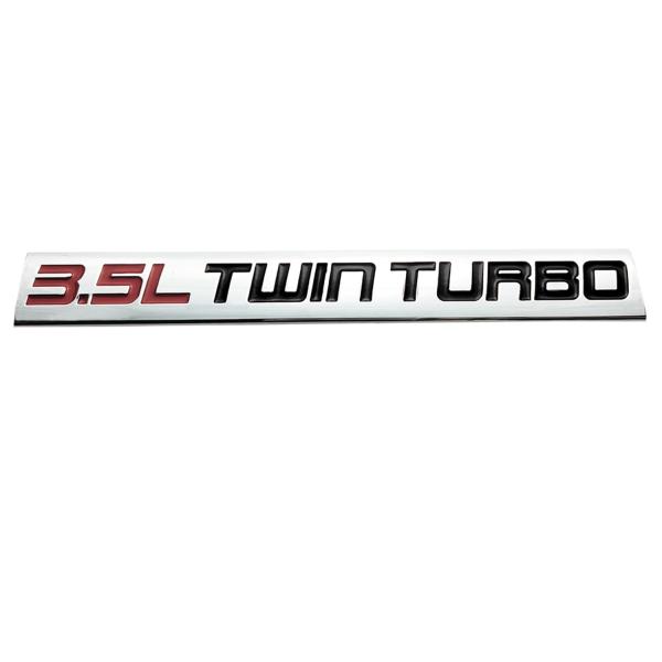 商品名: OnlyYou.X 3.5L ツイン ターボ エンブレム 3.5L ツイン ターボ バッジ 3.5L ツイン ターボ デカール 3.5L ツイン ターボ ステッカー ユニバーサルカー用 1ピース メタル レッド ブラック Only...