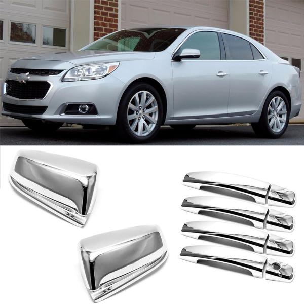 商品名:  Partsmojo Chrome Mirror Cover Compatible with 2013 2014 2015 2016 Chevy Malibu LS LT LTZ Side Mirror Caps,Not Repl...
