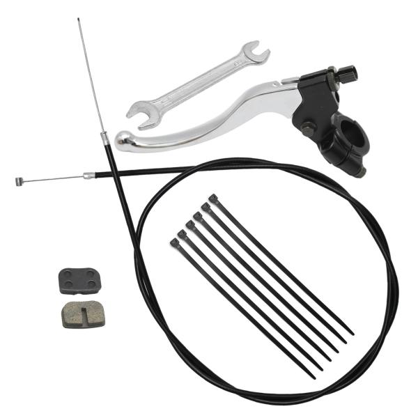 商品名: Aynaxcol 22mm 7/8インチ 左クラッチブレーキハンドルレバー 61インチケーブルブレーキパッド付き Coleman CT100U CC100X 98cc 3HP MBX10 ミニバイクパーツ ミニバイク モータースポ...