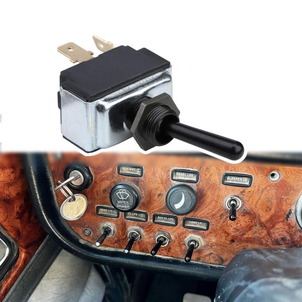 商品名:  GYUPTRK Light Switch Fit for Peterbilt 330 357 359 377 378 379 387, DPST Toggle Headlamp Switch Replace 577.75611 ...