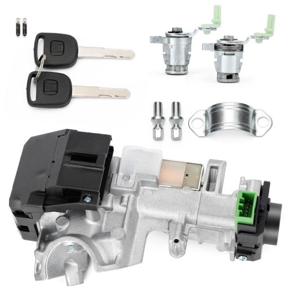 商品名:  35100-SDA-A71 Ignition Switch Lock Cylinder &amp; Left/Right Door Lock Cylinder with 2 Chip Keys for Honda 03-05 A...