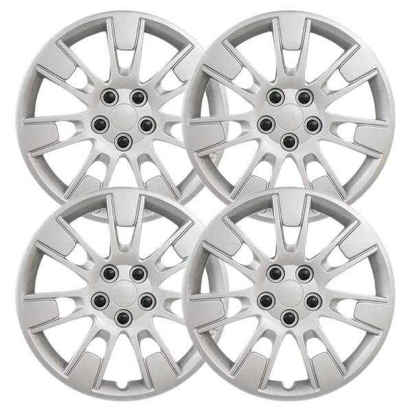 商品名:  Fuel Rider 16 inch Silver ABS Hubcap Wheel Compatible with 2014-2016 Toyota Corolla (Set of 4) Wheelcovers for 16 ...