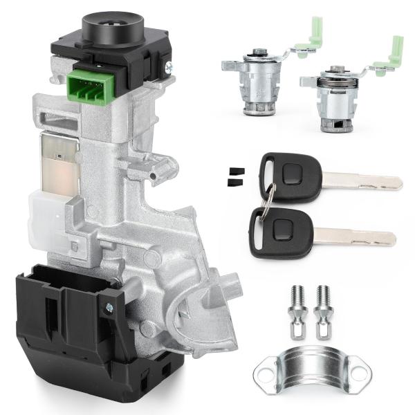 商品名:  35100-SDA-A71 Ignition Switch Lock Cylinder &amp; Left/Right Door Lock Cylinder with 2 Chip Keys for Honda 08-16 A...