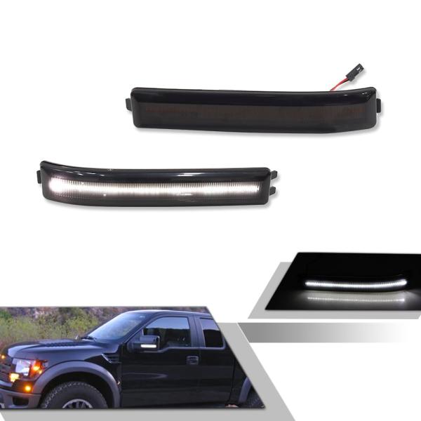商品名:  GTINTHEBOX Smoked Lens White Led Side Mirror Marker Turn Signal Light Lamp for 2009-2014 Ford F150ブランド: GTINTHEBOX...