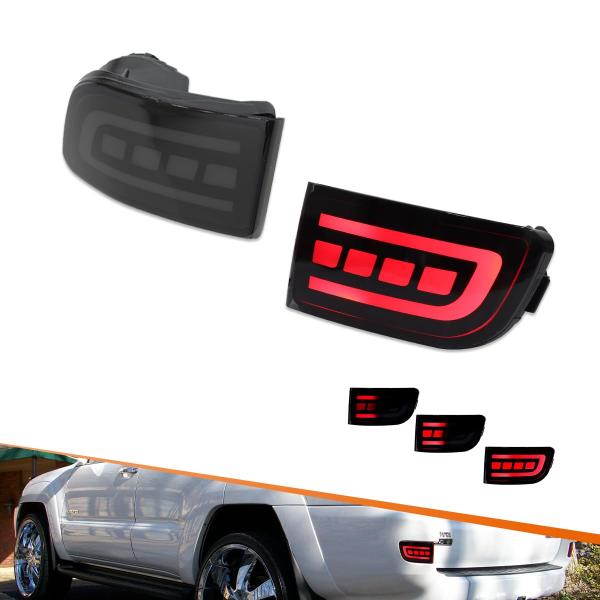 商品名:  ADIIL 2x Smoked Full Red LED w/Sequential Rear Bumper Reflector Lights For 2003 2004 2005 Toyota 4Runnerブランド: ADII...