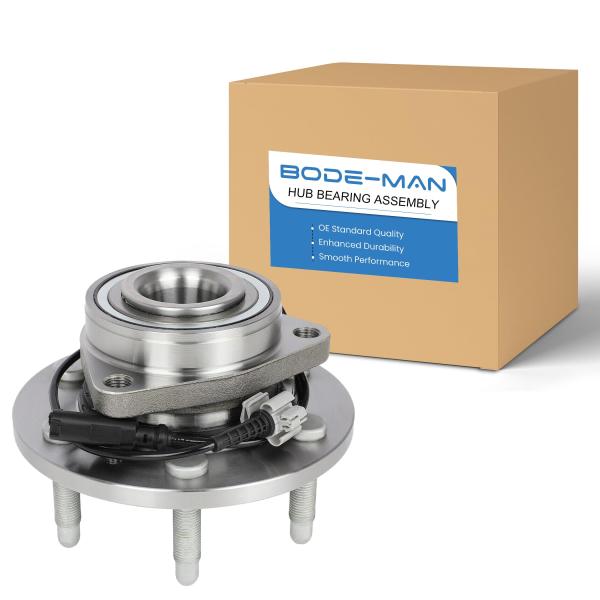 商品名:  Bode-man - NT515096 Front Wheel Hub &amp; Bearing Assembly for 4WD 2007-2014 Chevy GMC Cadillac 6 Lugs ABS Modelsブ...
