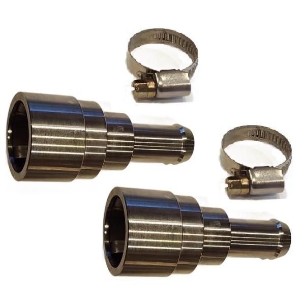 商品名:  (SET OF TWO) UPGRADED STAINLESS STEEL Heater Core Coolant Hose Connector FITS: 1998-2014 Chevrolet Silverado/GMC S...