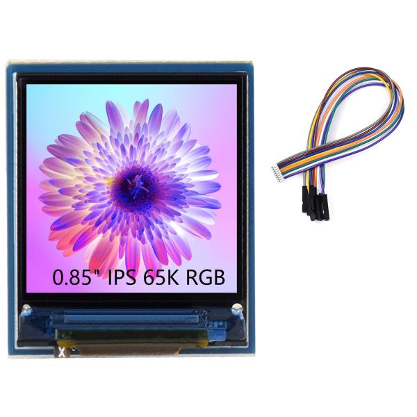 商品名: Waveshare 0.86インチ LCDディスプレイモジュール 128×128解像度IPSスクリーン Raspberry Pi/ STM32/ ESP32/ RP2040/ Jetsonシリーズ用、65K RGBカラー埋め込みG...