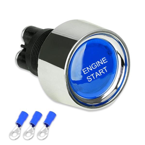 商品名:  Start Switch 12v DC 50A Blue Car Start Engine Button Stater,Push Button Light Switch Push Start Ignition Switch fo...
