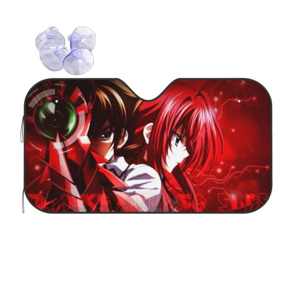 商品名:  High School D-xD Rias Gremory Sunshade Anime Car Windshield Sun Shade Blocks Uv Rays Sun Visor Protector Cover Uni...