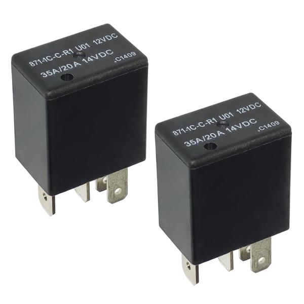商品名:  2Pcs 871-1C-C-R1 U01 35/20A 12VDC Automotive Relay Micro 280 SPDT 5Pinsブランド: TC-Masterles高さ: 5.0038cm横幅: 2.9972cm奥...