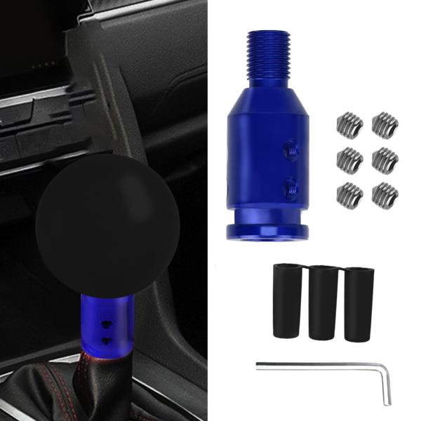 商品名: ASUBHA シフトノブアダプター、カーギアシフトノブアダプター、ギアシフトアダプター、M12x1.25スティックシフトノブアダプター、アルミニウムシフターノブブーツエクステンダー様々なシフトノブに使用(ブルー) ASUBHA G...