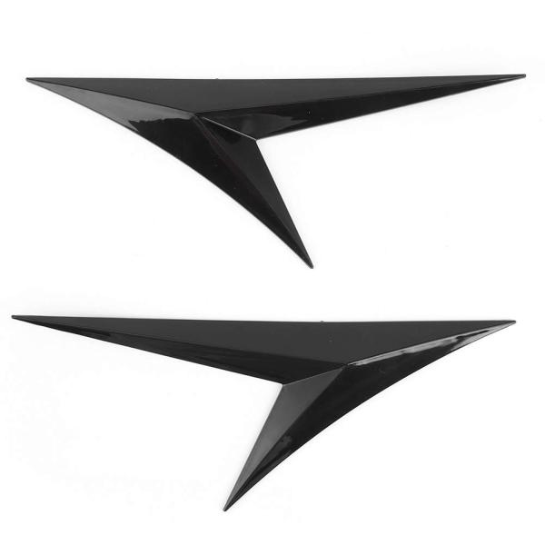 商品名:  Fender Cover, Black Vent Cover, Side Vent Fender Air Flow Fender Car Refitting Black Decor Fit forブランド: BROLEO高さ: ...