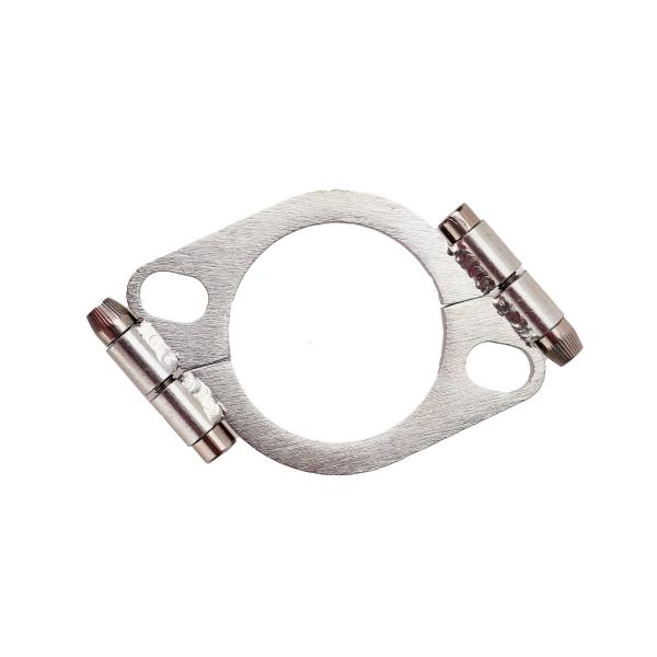 商品名:  Rwraps 2.0" Split Flange Repair Kit,Iron galvanized Exhaust Flange 2.0 Inch/51mm 2 Bolt Flat Split Flange Repair R...
