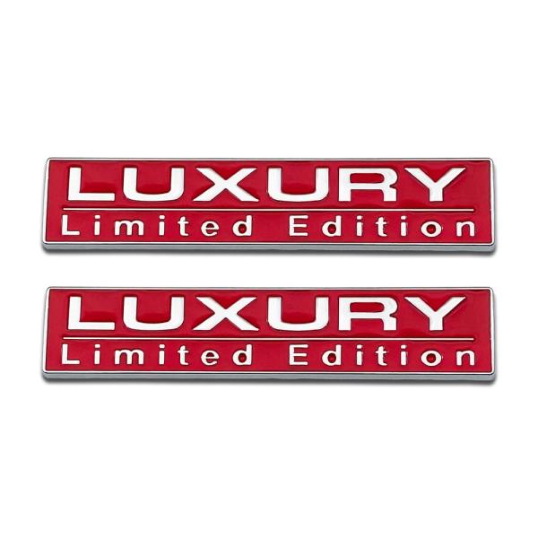 商品名: uwwwing クロムメタルカーラグジュアリー限定版エンブレムリアライトトランクススポーツロゴクーペレーシングオートバッジステッカー2個(シルバー&amp;レッド) uwwwing 2Pcs Chrome Metal Car Lu...