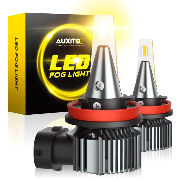 商品名:  AUXITO H8 H11 H16 LED Fog Light Bulbs, 3000K Amber Yellow, Strong Penetrating Power, Long Lifespan, Plug and Play,...