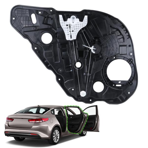 商品名: Duolctrams 後部右助手席側パワーウィンドウレギュレーター パネル付き モーターなし 2016-2021 KIA Optima 83481-D4000に対応 Duolctrams Rear Right Passenger ...