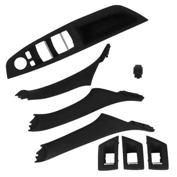 商品名:  LABLT 1 Set Black Inner Door Panel Handle Pull Trim Cover Replacement for 5 Series F10 F11 2010-2016 Replacement f...