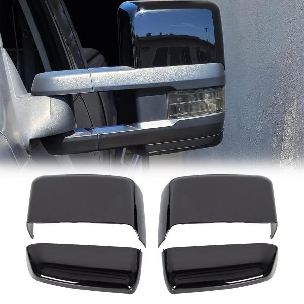 商品名:  ACLONG Tow Mirror Cover Caps Glossy Black Left &amp; Right Rearview Side Mirror Caps Fit for Chevy Silverado GMC S...
