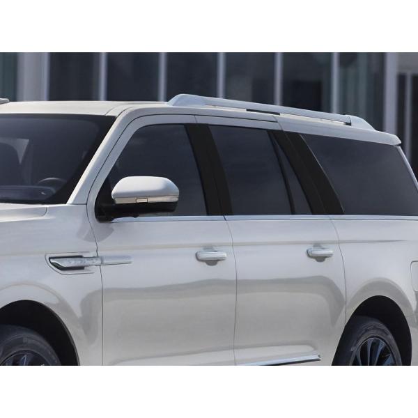 商品名: Rvinyl ピラーポスト ウィンドウトリム リンカーンナビゲーター2018-2024対応 - グロス(ブラック) Rvinyl Pillar Post Pre Cut Window Trim Kits in Gloss Blac...