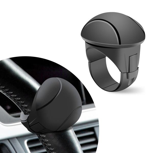 商品名: Nowkont Pack-1 自動車用ステアリングホイールアシストボール 滑り止め 防水 車両 ステアリングホイールブースター交換用 ユニバーサル自動車ステアリングホイールスピナーアクセサリー トラック SUV 車用 (ブラック)...