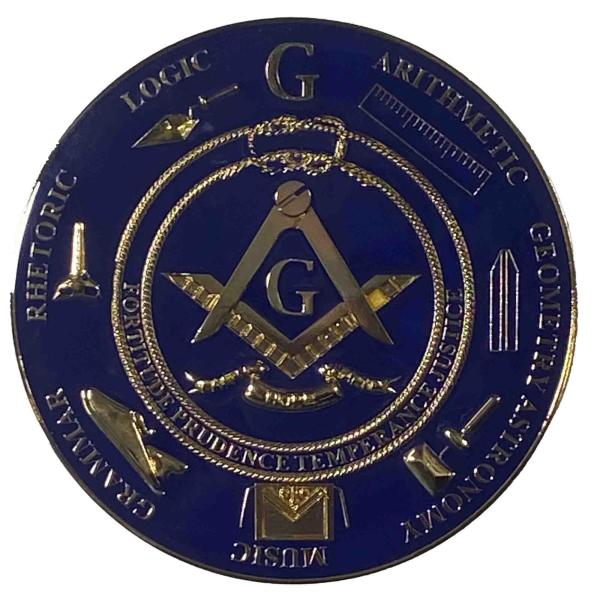 商品名:  Generic Master Mason Auto Emblem - The Seven Liberal Arts The Four Cardinal Virtues Square and Compass Cable Tow T...