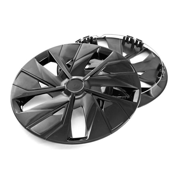 商品名:  Trim Illusion Gloss Black Wheel Rim Cover Hubcaps, Universal Fits Most 17 Inch Factory Style Wheels, Compatible Al...