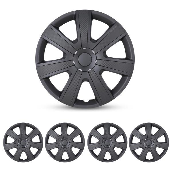 商品名:  WOLFSTORM 15" Hubcaps Universal Wheel Rim Cover Silver &amp; Black Replacement for 15" Tires &amp; Wheels Car Truc...