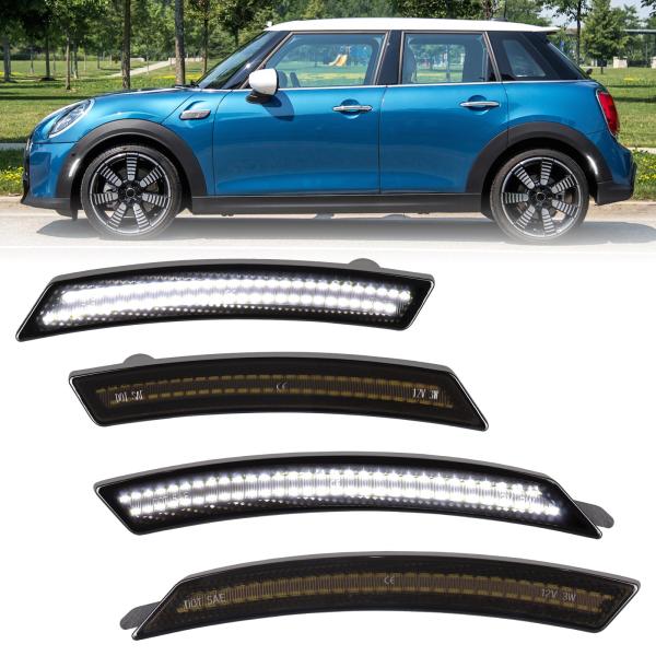 商品名:  FetonAuto White LED Side Marker Lights For Mini Cooper R55 R56 R57 R58 R59 R60 R61 Front Rear Bumper Fender Reflec...