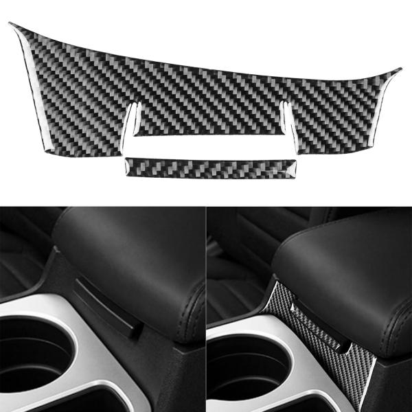 商品名: NVCNX リアルプレミアムカーボンファイバー製 ダッジチャレンジャー2008 2009 2010 2011 2012 2013 2014 アクセサリーデカール 車 センターコンソールアームレストボックス ボタンパネルカバー イン...