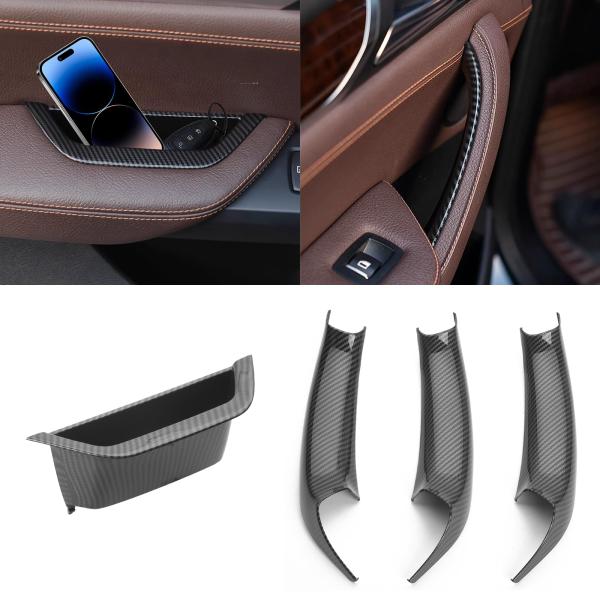 商品名:  x xotic tech Set Car Driver Side Door Armrest Handle Storage Box Cover+ 3PCS L&amp;R Side Inner Door Pull Handle C...