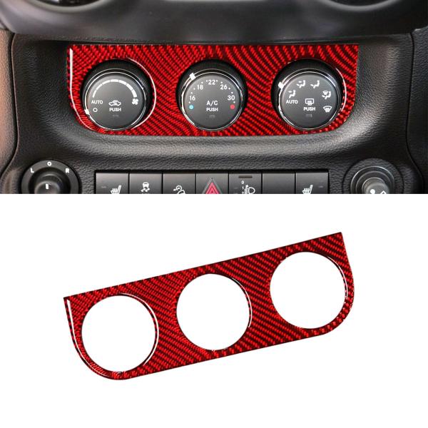 商品名:  RUIANTE Compatible with Carbon Fiber Center Consoles Air Conditioning Control Knob Button Panel Cover Trim Interio...