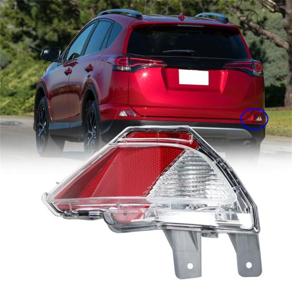 商品名:  waltyotur Bumper Tail Light Right Rear Reflector Assembly Replacement for RAV4 2016 2017 2018 Passenger Lamp Side ...
