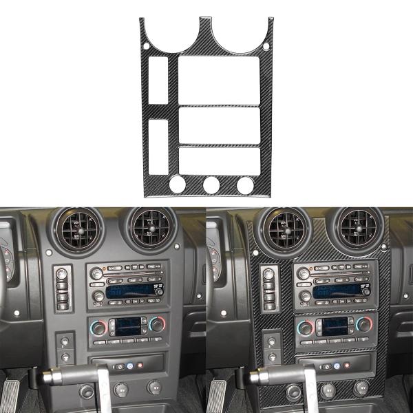 商品名:  Generic Real Premium Carbon Fiber Car Center Console Panel Decals Trim Dashboard Sticker Compatible with Hummer H2...