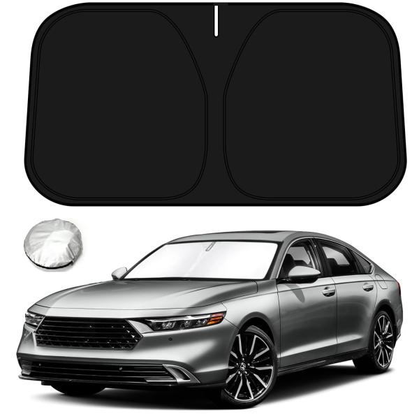 商品名: Bestview フロントガラス サンシェード 2023-2024 ホンダ アコード アクセサリー フロントウィンドウ サンシェード サンバイザー プロテクター 紫外線 熱をブロック 折りたたみ式 2層 210T 素材 Bestv...