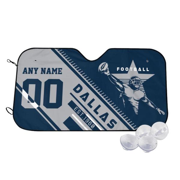 商品名:  Custom Windshield Sun Auto Shade Personalized Name Number Keeps Your Vehicle Cool Blocks UV Rays Sun Visor Protect...