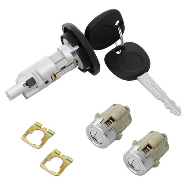商品名:  Ignition Switch Lock Cylinder and Pair Front Door Lock Cylinder with Keys Compatible with 2003-2006 Chevy Silverad...