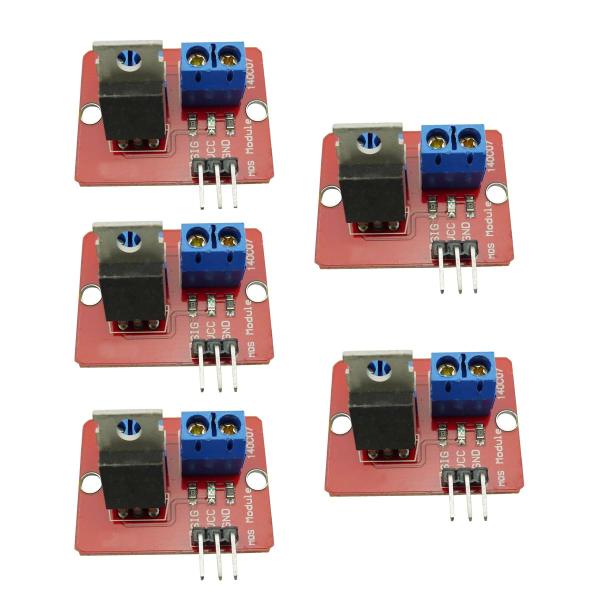 商品名:  Ferwooh 5PCS 3.3V/5V IRF520 Driver Module MOSFET Driver Modules MOS Tube Field Effect Transistor Microcontroller D...