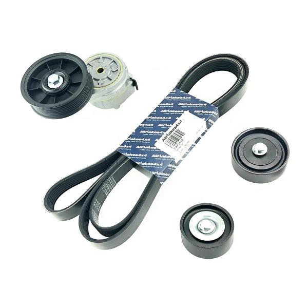 商品名:  Allmakes 4x4 Drive Belt + Tensioner + Idler Pulley Set for Land Rover Discovery II (Without ACE)ブランド: Allmakes 4x4...
