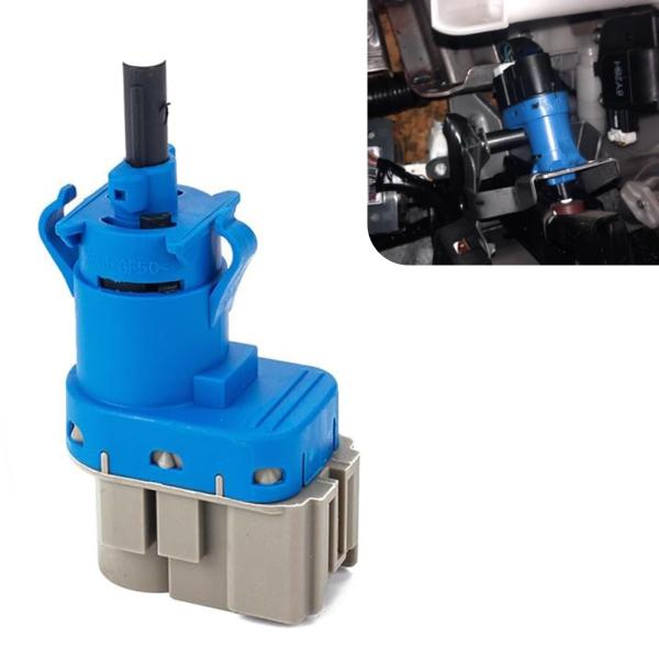 商品名: dawfall 1 PC カーブレーキライトスイッチ 標準4ピンブレーキペダル修正スイッチ OEM番号7T4Z13480AA 8T4T96854M 8T4Z13480Aアクセサリー交換用 ほとんどのモデルに対応 (ブルー&amp;...