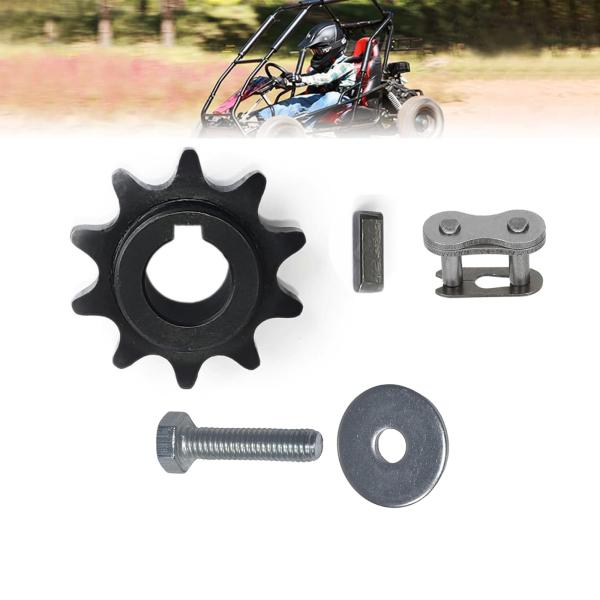 商品名: QYMOTO 40/41/420 チェーンスプロケット 10歯 5/8インチ ボア 3/16インチ キー溝 コールマン KT196 ハンマーヘッド マッドヘッド 80T ゴーカート スプロケット 30シリーズ トルクコンバーター ...