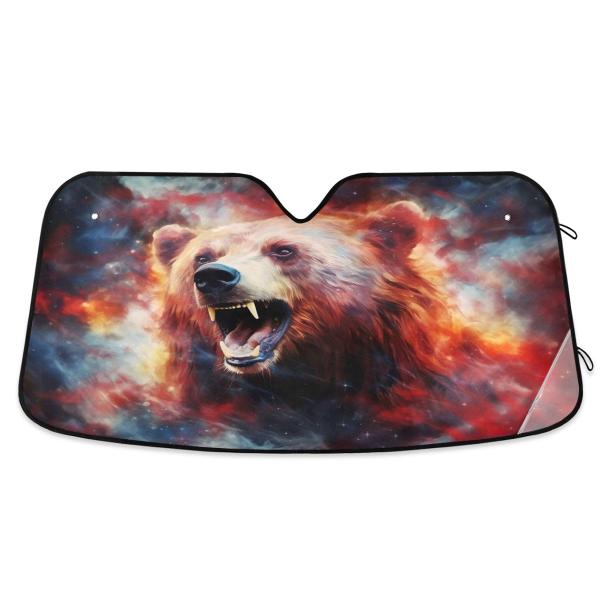 商品名:  Angry Bear on Space Car Sun Shade for Windshield Sun Visor Protector Keep Vehicle Cool 55x27.6 Inchブランド: GAIREG商品サ...