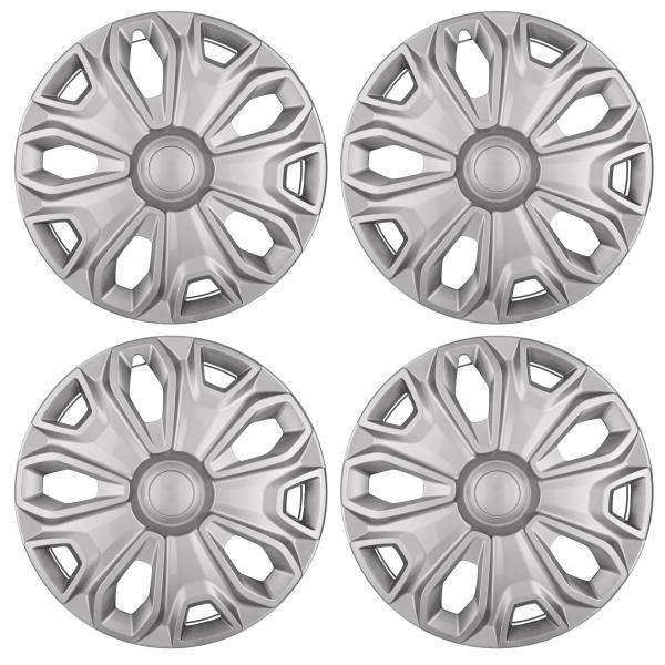 商品名: HubStar Hubcap 交換用 Ford Transit 150、250、350:2015-2024、16インチ ホイールカバー(シルバー、4個) HubStar Hubcap Replacement for Ford Tr...