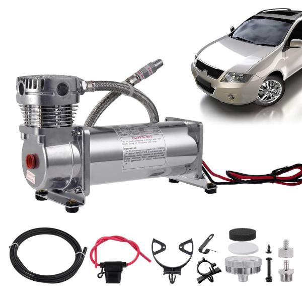 商品名:  Dyeulget Air Compressor, Air Horn, Air Suspension, Train Horn, Car Accessories, 480C 12V Air Compresser for 12V Tr...