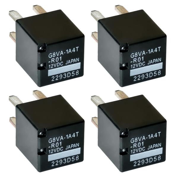 商品名:  4Pcs G8VA-1A4T-R01 20A 12VDC 4Pins Automotive Relay（SPST）ブランド: Jerwickeli高さ: 5.0038cm横幅: 2.9972cm奥行: 2.9972cm重量: 1...