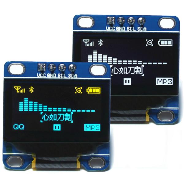 商品名: Wishiot 2個 0.95インチ IIC I2C OLED スクリーンディスプレイモジュールボード 自己発光 128 x 64 ピクセル スクリーン SSD1306 ドライバー Arduino/Raspberry PI対応 (...